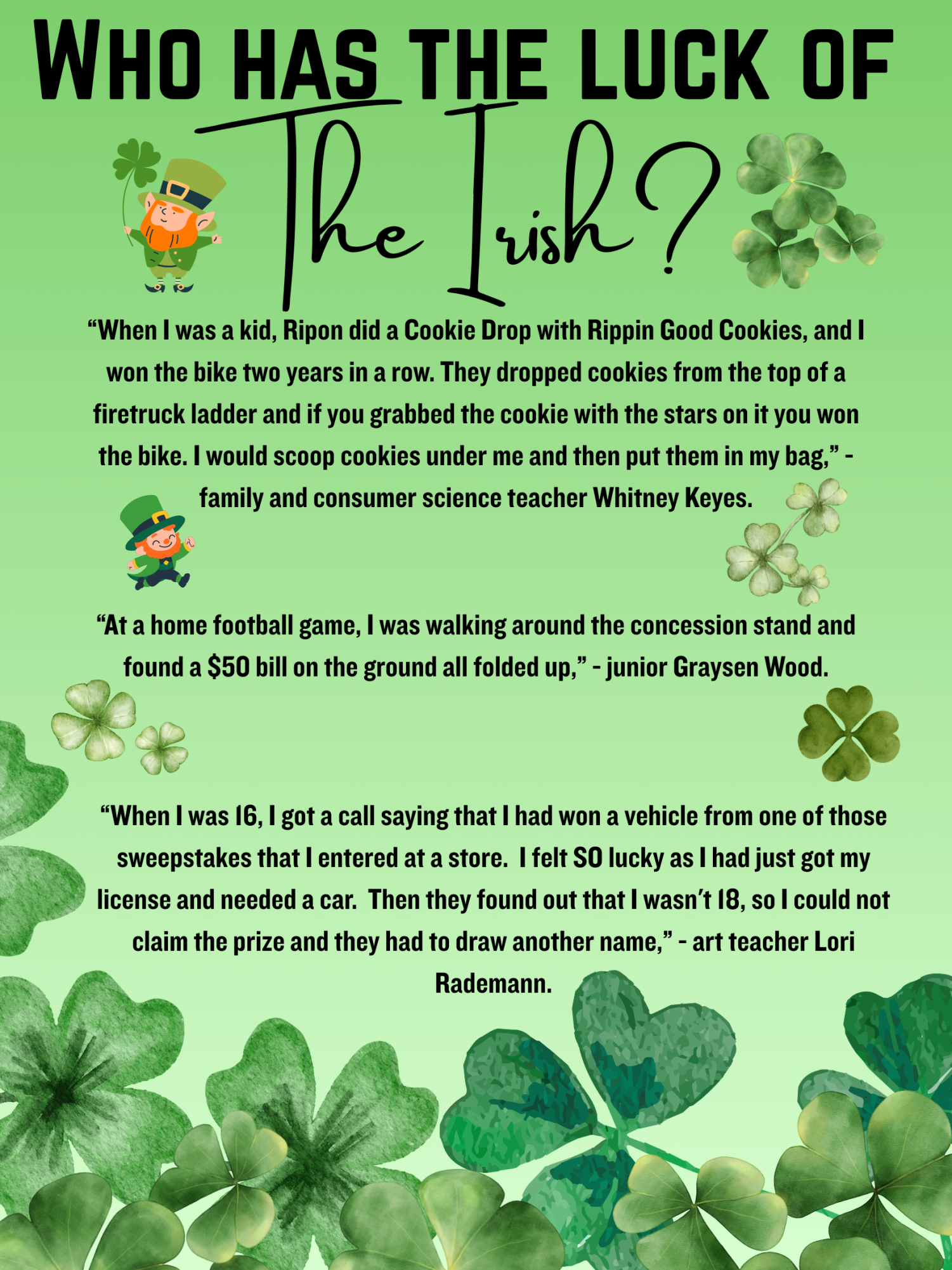Student Poll: Luck of the Irish – The Red ‘n’ Green